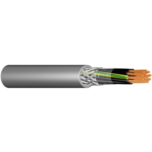HSLCH-OZ 2X0,5 FRNC grau Messlänge Steuerleitung halogenfrei geschirmt ...