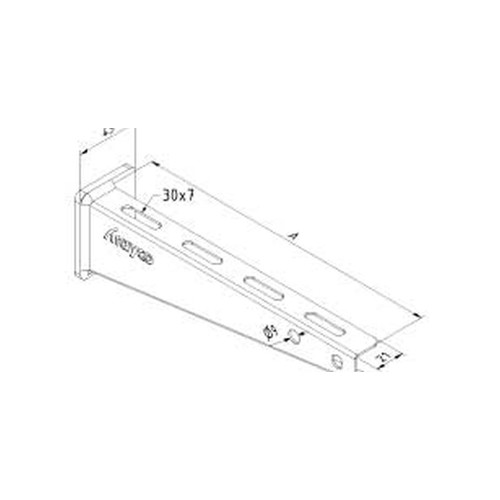 14241 Trayco WB15-0100-DG Wandausleger 100 1,5kN - Wand- und ...