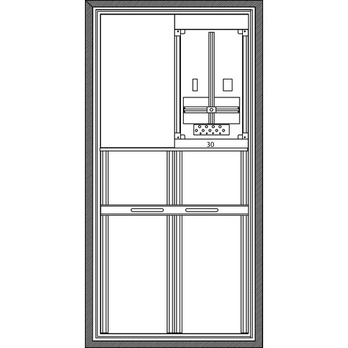3072 Elsta-Mosdorfer UGSZ 1 - Zähler-Leergehäuse