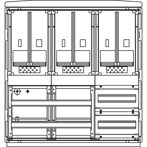 FZ8300 Elsta-Mosdorfer FZV ST F/3 SSG - Zähler-Leergehäuse