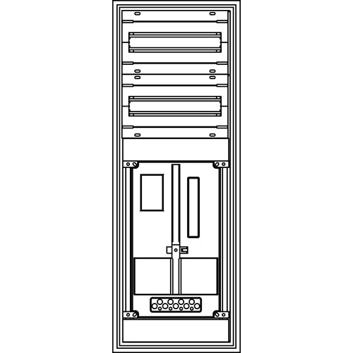 W1A2O Elsta-Mosdorfer ZV W 1Z A 2GF oben - Zähler-Leergehäuse