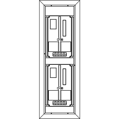 W2A0-R Elsta-Mosdorfer ZVR-W-2Z-A-0GF - Zähler-Leergehäuse