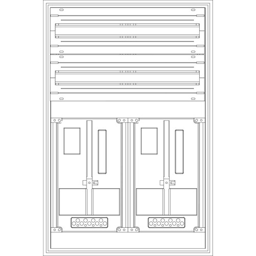 W2B2O Elsta-Mosdorfer ZV W 2Z B 2GF oben - Zähler-Leergehäuse