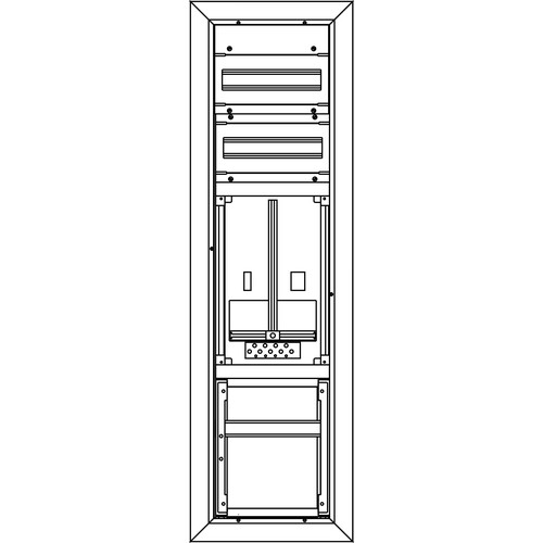 N1A2O-R Elsta-Mosdorfer ZVR N 1Z A 2GF oben (leer) - Zähler-Leergehäuse