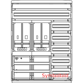 FZ4259 Elsta-Mosdorfer FZV O F/2 NV (101TE) OÖ - Zähler-Leergehäuse