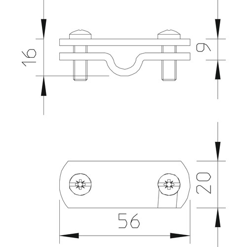 3049205 Obo 311 N CU 8 10 Nummernschild für Trennstellen 8 10mm Kupfer ...