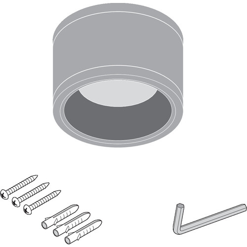 4058075769397 Ledvance DL SURFACE DN250P 45W840 60D IP65BK - Decken-/Wandleuchte